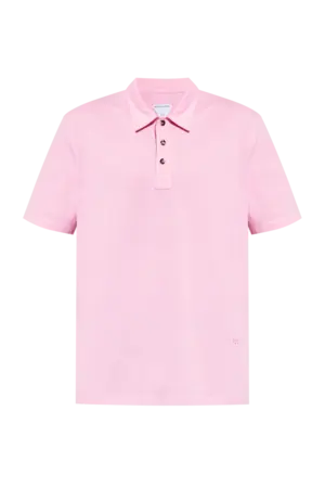 Bottega Veneta Polo With Logo - Pink