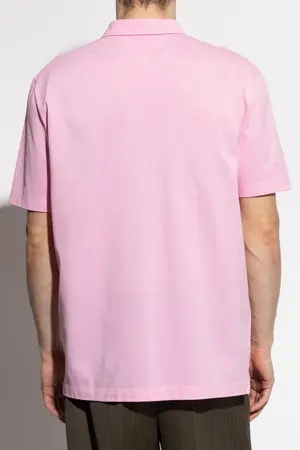 Bottega Veneta Polo With Logo - Pink