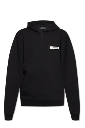 Jacquemus Logo Hoodie - Black