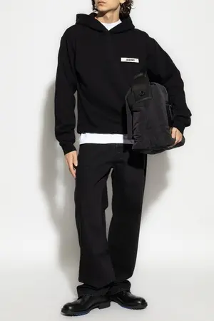 Jacquemus Logo Hoodie - Black