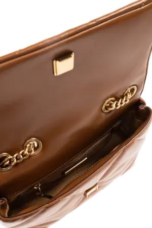 Tory Burch Kira Diamond Shoulder Bag - Brown