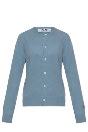 Play Comme Des Garcon Wool Cardigan