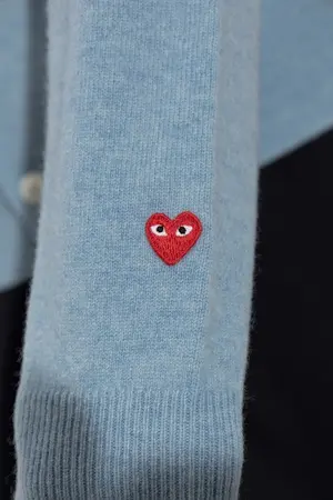 Play Comme Des Garcon Wool Cardigan