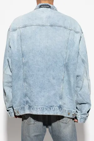 Balenciaga Denim Jacket With Vintage Effect