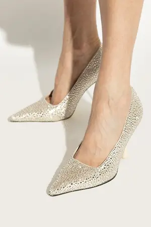 JIMMY CHOO Ixia Crystal Embellished Heeled Shoes