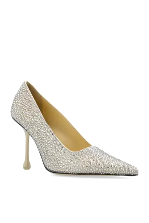 JIMMY CHOO Ixia Crystal Embellished Heeled Shoes