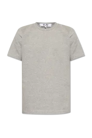 Play Comme Des Garcon T-shirt With Logo Patch - Grey