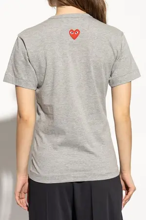 Play Comme Des Garcon T-shirt With Logo Patch