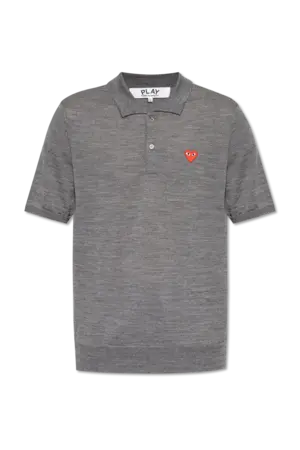 Play Comme Des Garcon Wool Polo - Grey