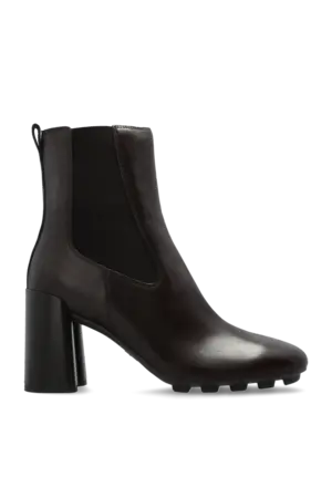 Hogan Leather Heeled Ankle Boots