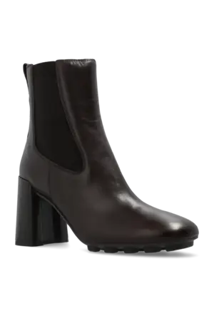 Hogan Leather Heeled Ankle Boots