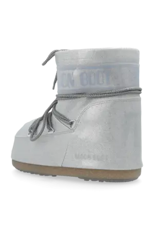 Moon Boot Icon Glitter Snow Boots - Silver
