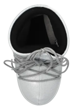 Moon Boot Icon Glitter Snow Boots - Silver
