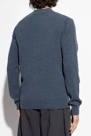 Play Comme Des Garcon Cardigan With Logo Patch - Blue
