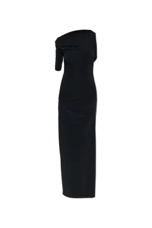 Jacquemus Draped Maxi Dress - Black
