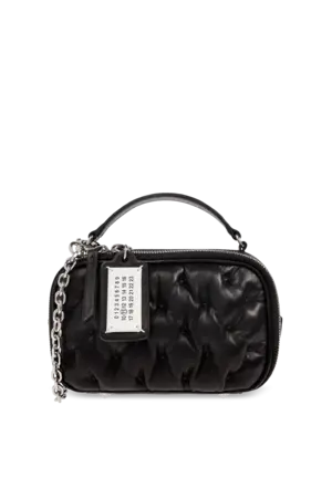 MAISON MARGIELA Quilted Leather Shoulder Bag - Black
