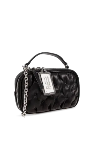 MAISON MARGIELA Quilted Leather Shoulder Bag - Black