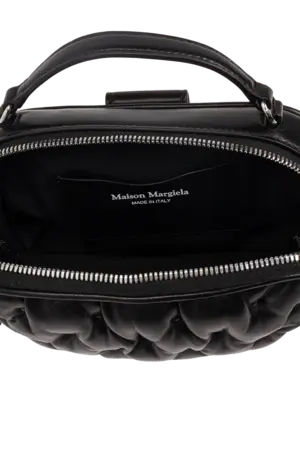 MAISON MARGIELA Quilted Leather Shoulder Bag - Black