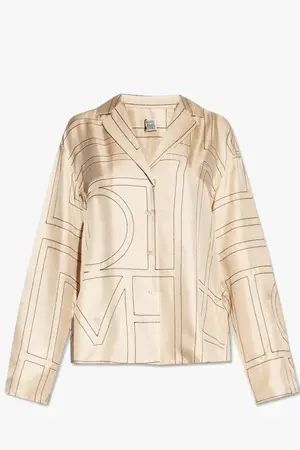 TOTÊME Silk Pajama Top - Beige