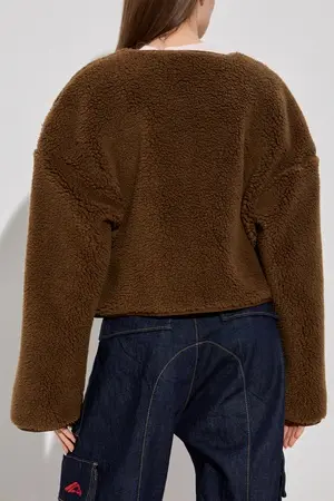Dsquared2 Logo Fleece Jacket - Brown