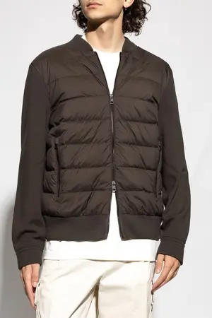 Moncler Cardigan With Quilted Front