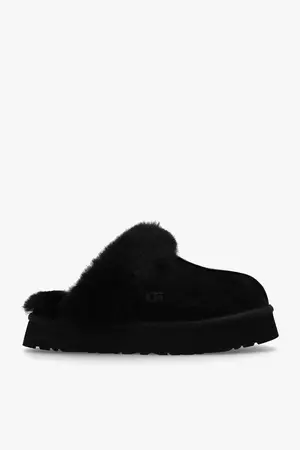 UGG Disquette Suede Slides - Black