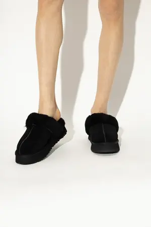 UGG Disquette Suede Slides - Black