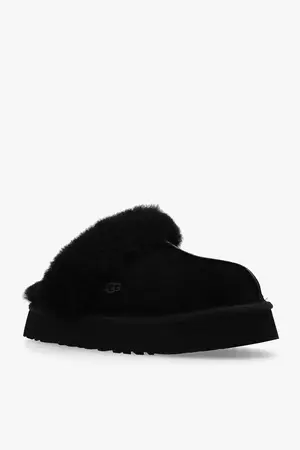 UGG Disquette Suede Slides - Black