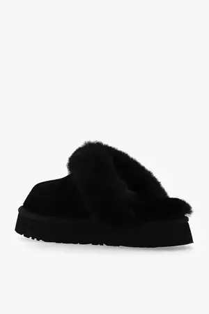 UGG Disquette Suede Slides - Black