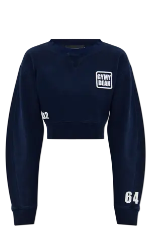 Dsquared2 Cropped Logo Sweatshirt - Navy Blue