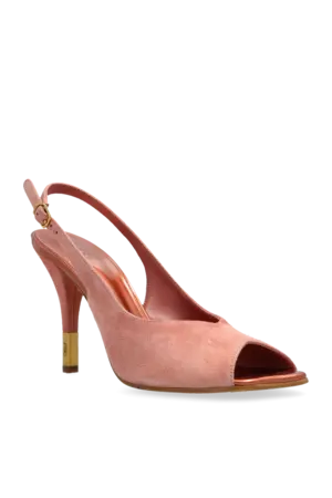 Chloé Flower Heeled Slingback Shoes