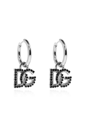 Dolce & Gabbana Earrings With Logo-shaped Pendants