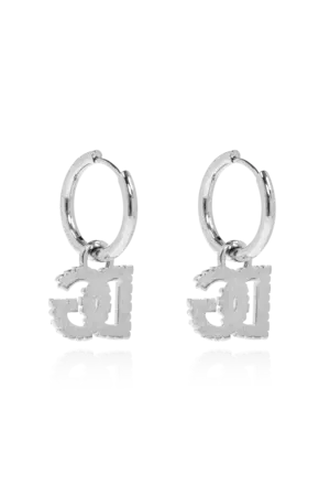 Dolce & Gabbana Earrings With Logo-shaped Pendants