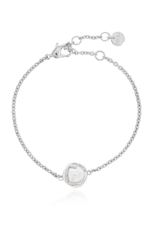 Fendi Bracelet With Pearl Charm - Silver