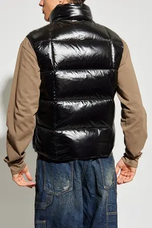 Dsquared2 Padded Down Gilet With Stand-up Collar - Black