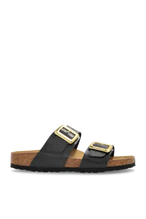 BIRKENSTOCK Sydney Cushion Buckle Slides Black