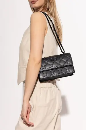 Tory Burch Fleming Small Shoulder Bag - Black