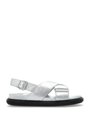 Marni Silver Tone Sandals For Women