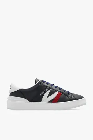 Moncler Monaco Leather Sneakers - Navy Blue