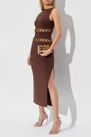 Cult Gaia Sleeveless Fitted Midi Dress