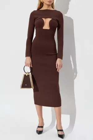 Cult Gaia Jenny Dress With Top - Brown