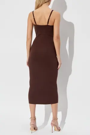 Cult Gaia Jenny Dress With Top - Brown