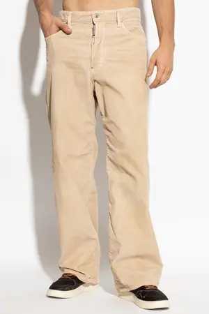 Dsquared2 Loose Corduroy Velvet Trousers