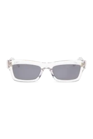 Valentino Garavani Rectangular Sunglasses With Logo - White