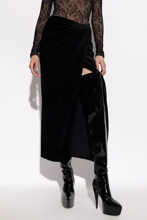 Balenciaga Velour Skirt