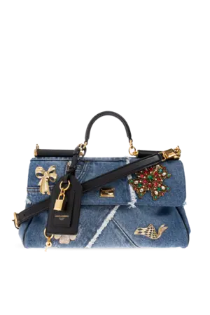 Dolce & Gabbana Sicily Large Handbag - Blue