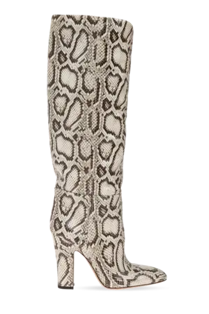 Paris Texas Lavinia Snakeskin Heeled Boots