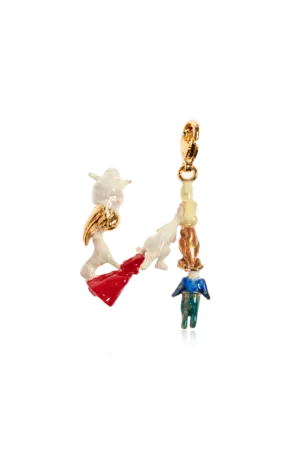 Marni Enamel “n” Letter Pendant - Multicolour