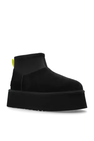 UGG Classic Mini Dipper Platform Snow Boots - Black