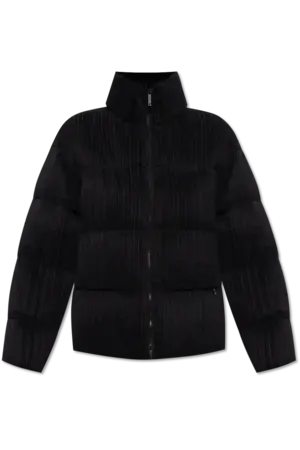 Emporio Armani Pleated Jacket With Stand-up Collar